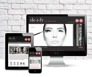 Deify Laser Spa Web Design - Jewelz Design Studio